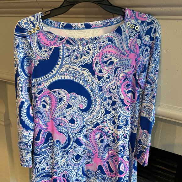 Lilly Pulitzer | Dresses | Lilly Pulitzer Upf 5 Sophie Dress Blue ...